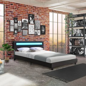 InternetovaZahrada - Čalouněná postel Paris 160x200 cm - černá