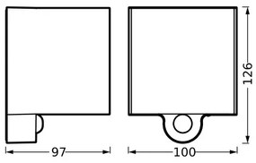 Ledvance - LED Venkovní nástěnné svítidlo se senzorem ENDURA STYLE LED/2,5W/5V