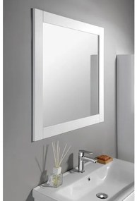 Aqualine Favolo Zrcadlo v rámu 80x80 cm, bílá matná FV080