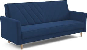 Eka Rozkládací pohovka NORTH, 227cm Výběr nohou: Přírodní, Barva látky: Tmavě modrá (Kronos 09)