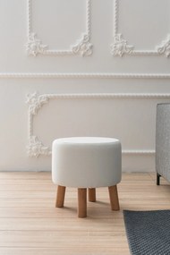 Atelier del Sofa Taburet Silindir - Cream, Krémová