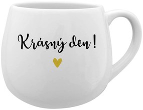 KRÁSNÝ DEN! - bílý keramický hrníček 300 ml