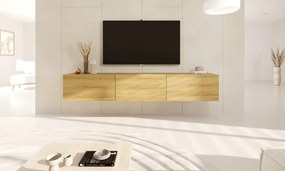 Závěsný TV stolek Dallas 160 cm dub Hickory