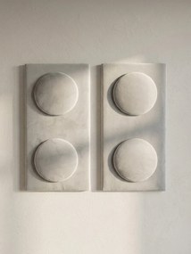 Sinsay - Čalouněné nástěnné panely ve tvaru bloku 2 pack - šedá