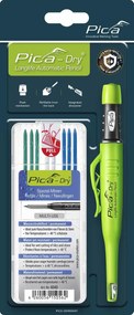 Pica Marker Pica Dry + náhradní tuhy | Vyberte variantu podle materiálu Varianta: tuhy voděodolné barevné (zel.bílá,modrá)