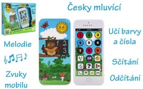 Teddies Naučný mobilní telefon Moudrá sova se zvukem