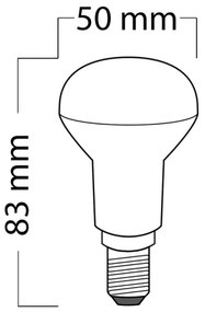 LED žárovka E14 McLED R50 4,9W (40W) teplá bílá (2700K), reflektor 120° ML-317.004.87.0