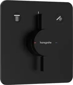 Hansgrohe - Baterie pod omítku, pro 2 spotřebiče, matná černá