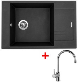 Akční set Sinks VARIO 780 Metalblack + baterie VITALIA Chrom