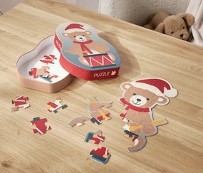 Tchibo - Dětské puzzle »Vánoční medvídek«