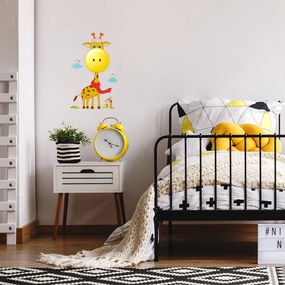 Dětské nástěnné svítidlo Giraffe, 1x žluté plastové stínítko, or