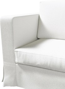 Potah na pohovku IKEA  Karlanda 3-místná nerozkládací, dlouhý barva krémová látka pletený vzor