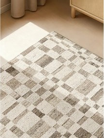 Krémový ručně tkaný vlněný koberec 80x150 cm Boho 1.0 Structa – Vikosa
