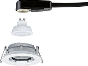 P 92422 LED vestavné svítidlo Nova Plus GU10 Flat IP65 93mm 4,9W 230V stmívatelné 4000K bílá mat/chrom - PAULMANN