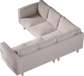 Potah na pohovku IKEA Norsborg rohová 4-místná barva béžová látka sametová