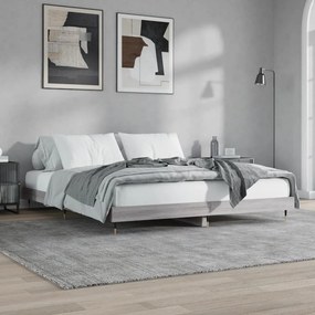 Rám postele šedý sonoma 120 x 200 cm kompozitní dřevo,  832155