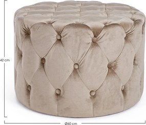 Taupe taburet Lorella – Yes Everyday