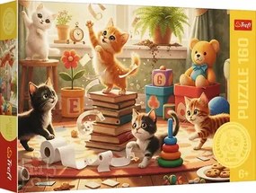 TREFL Puzzle Kočičí neplechy / 160 dílků / 41 x 27,8 cm