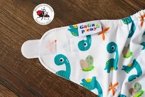GaGa's Látková plena AIO Zelený dinosaurus na suchý zip