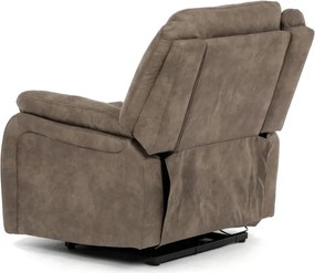 Polohovací křeslo hnědé, elektrické TV-Q8668 BR3