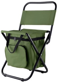 Verk 01681 Kempingová skládací židle s termo brašnou zelená