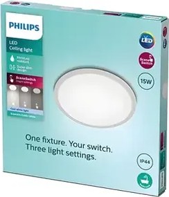 Philips SuperSlim CL550 bílá / Přisazené svítidlo / O 25 cm
