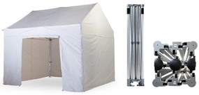 Nůžkový párty stan 3x4,5 m TENTino BH GABLED Barva opláštění: 1A - BÍLÁ