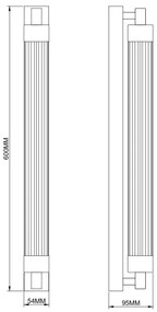 Zuma Line 003064-034733 - LED Nástěnná lampa KALIA LED/14W/230V černá