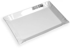 Tác Tray EAN code – QUBUS, bílý, porcelán