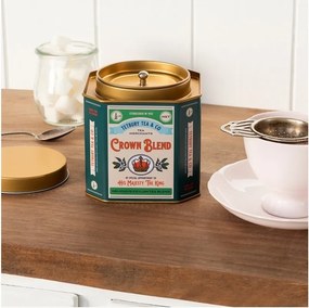 Kovová dóza na sypaný čaj Crown Blend – Rex London