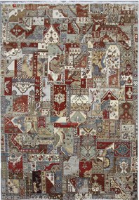 Diamond Carpets koberce Ručně vázaný kusový koberec Diamond DC-PATCH RED MULTI ROZMĚR: 160x230