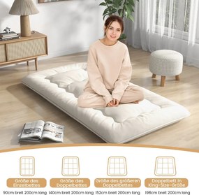 Costway Japonská futonová matrace Tatami Mat podlahová matrace
