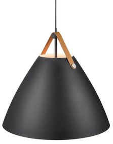 NORDLUX Strap designový lustr s koženým popruhem - černá, E27, 680 mm, 60 W, 607 mm