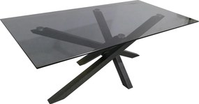 XXXLutz KONFERENČNÍ STOLEK, šedá, černá, kov, sklo, 120/60/45 cm Xora - Konferenční stolky - 002465000801