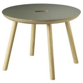 Konferenční stolek Gesja z dubového dřeva Barva dřeva:: zelená, Šířka stolu:: 55cm