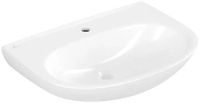 Villeroy & Boch O.novo - Umyvadlo 65x48 cm, bez přepadu, otvor pro baterii, alpská bílá 4A406601