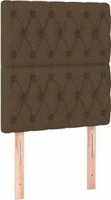 Box spring postel s matrací tmavě hnědá 80x200 cm textil 3128160