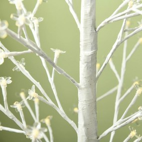 HOMCOM LED třešeň se 180 LED diodami 180 cm umělý stromek s osvětlením 3 úrovně jasu pro slavnostní vánoční výzdobu | Aosom.de