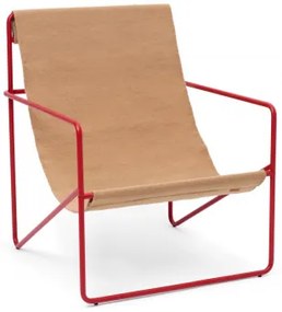 Desert Lounge Chair sand poppy red Ferm Living