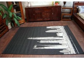 koberec SIZAL FLOORLUX 20240 černý / stříbro velikost 160x230 cm | krásné koberce cz