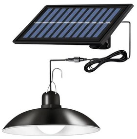 LED Stmívatelný solární lustr na lanku LED/1,8W/3,7V IP44 6500K 1600 mAh + DO