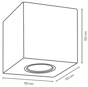 Spot-Light 2076174 - Stropní svítidlo WOODDREAM 1xGU10/6W/230V
