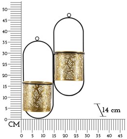 Kovový držák na květináč ø 14 cm (výška 48 cm) Double Hong – Mauro Ferretti