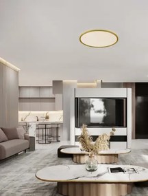 LED stmívatelné broušené zlaté moderní stropní svítidlo Aoton 55W