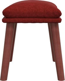 Podnožka vínová 45 x 29,5 x 35 cm textil 341465
