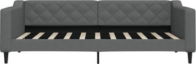 Válenda s matrací tmavě šedá 90 x 190 cm textil 3197419
