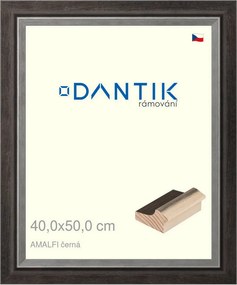 DANTIK rámeček 40x50 | AMALFI černá (Plexi Čiré)