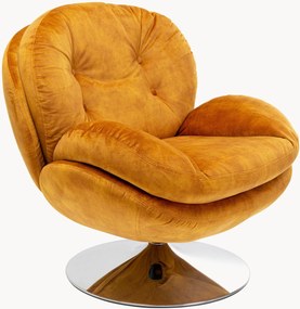 Sametové otočné křeslo Cosy