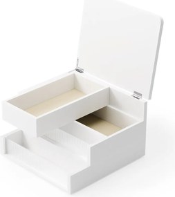 Matně bílý dřevěný koupelnový organizér Malibu – Umbra