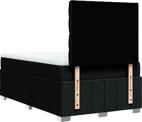 Box spring postel s matrací černá 120x190 cm textil 3291616